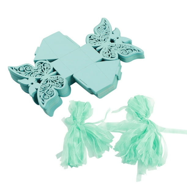 Chocolate Boxes,100PCS Wedding Favor Sugar Butterfly Sugar Boxes Sugar ...