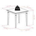 "Winsome Multipurpose Kitchen Dining Table, 29"" Square Transitional ...