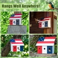 14" Americana 3 compartment Wood Birdhouse - Walmart.com