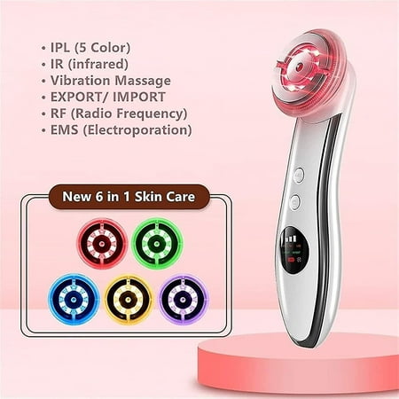 Facial Beauty Instrument 6 In 1, Infrared Radio Frequency Facial Lift ...