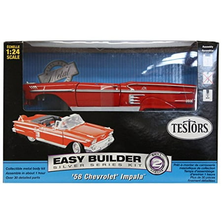 Testors Chevrolet Impala Convertible Car Model Kit (1:24 Scale ...
