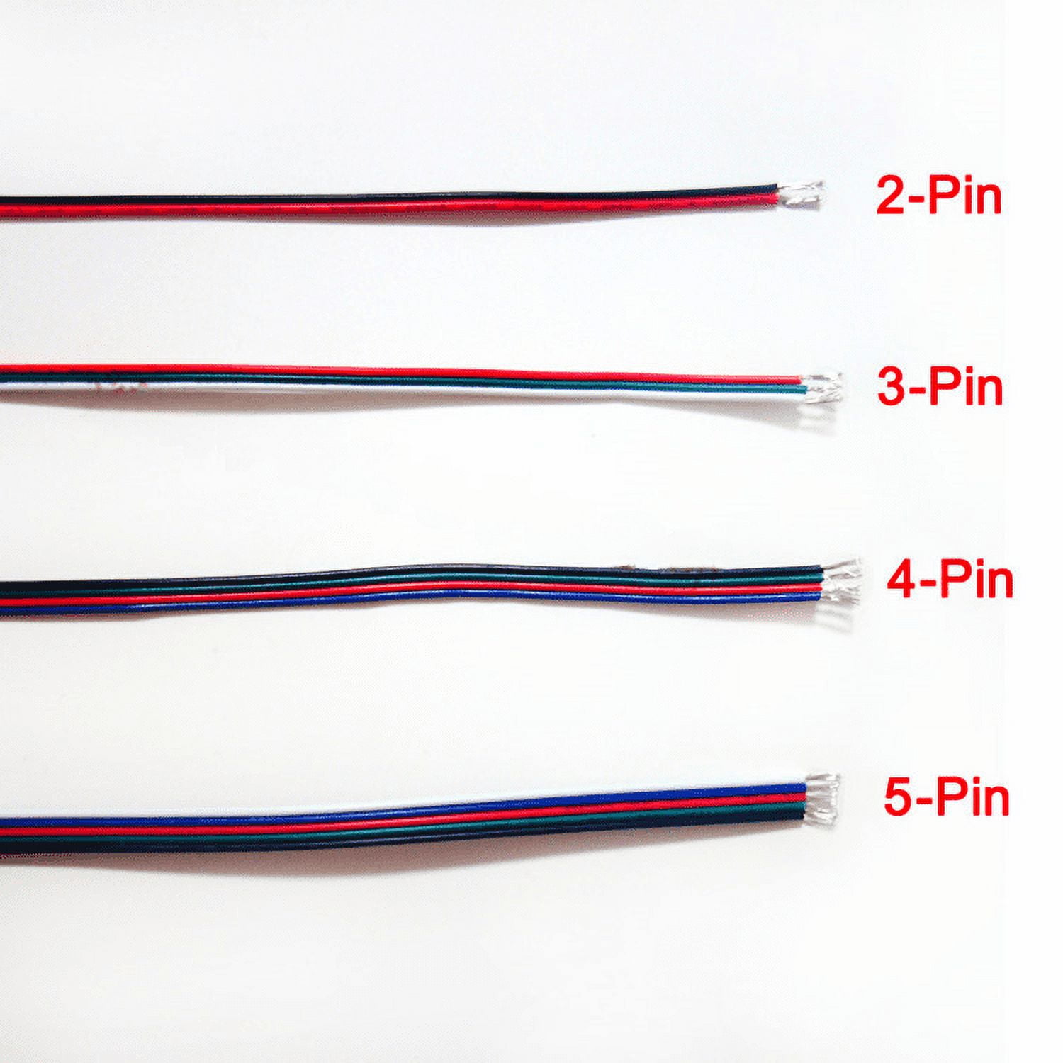 LED strip connection line 2pin 3pin 4pin 5pin color line RGB RGBW strip ...