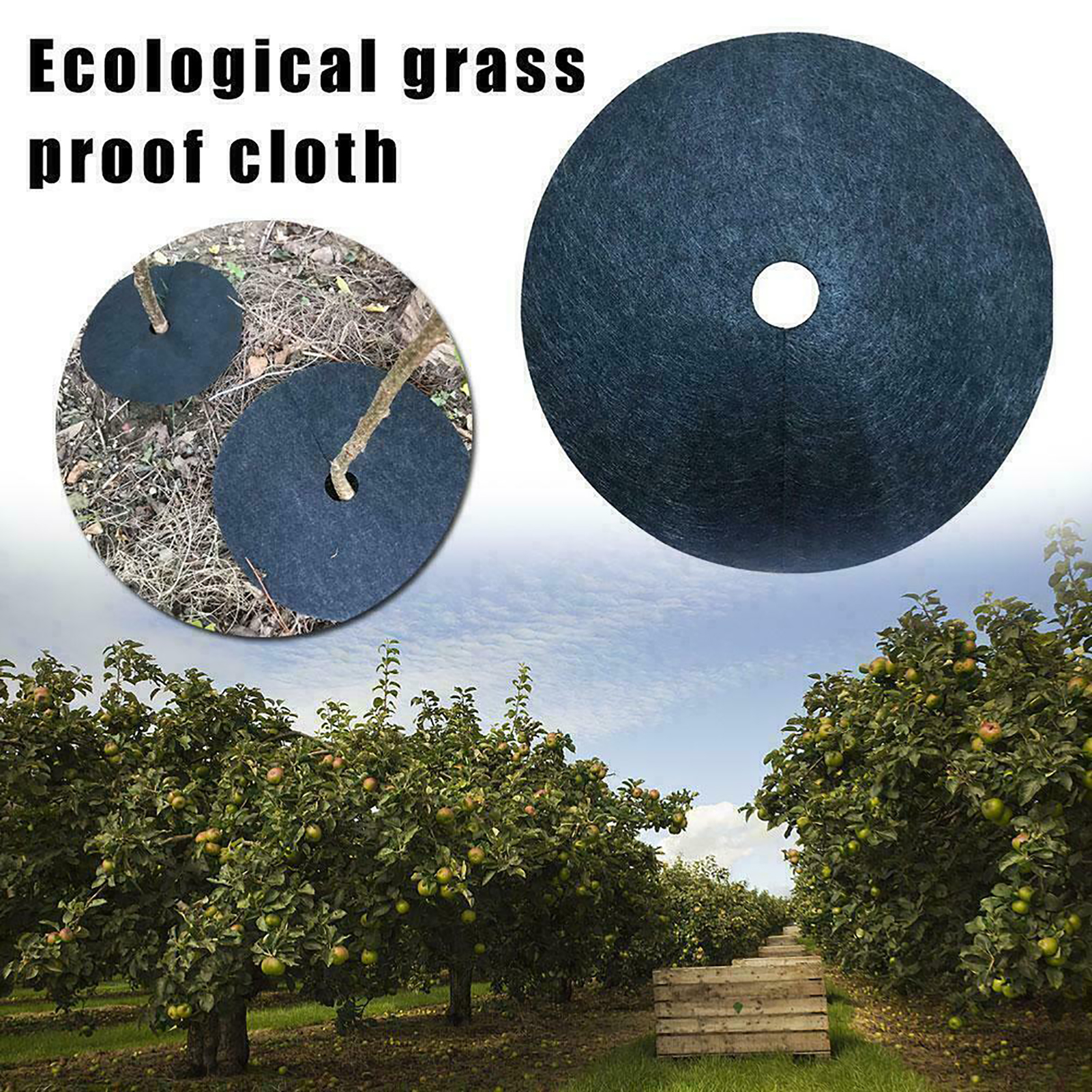 Dream Lifestyle 5 PCS Tree Mulch Ring Weed Preventer - Non Woven ...