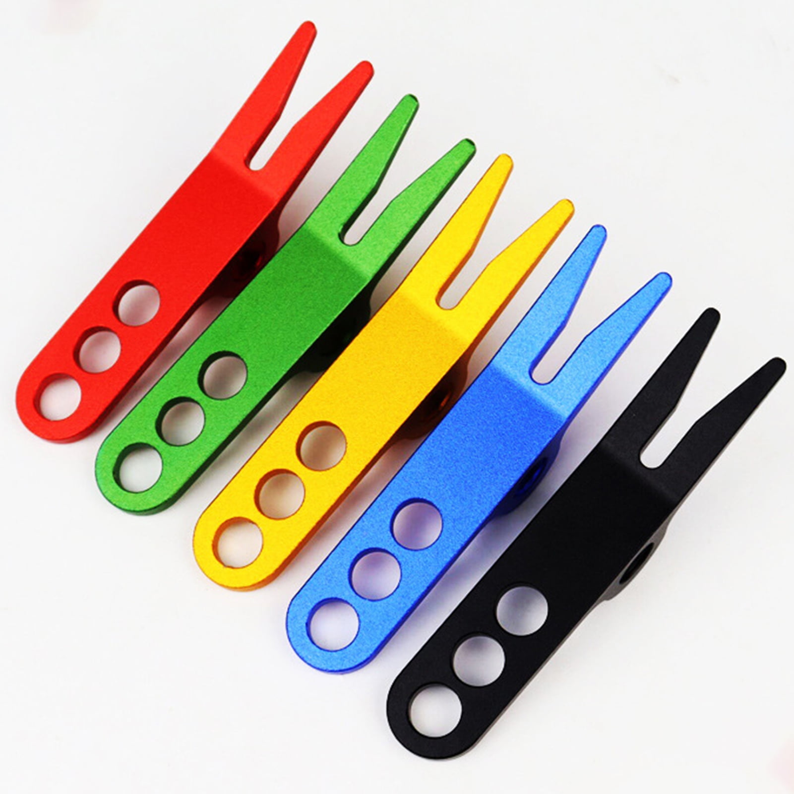 SPRING PARK Aluminum Alloy Putting Fork Golf Divot Marker Tools Golf ...