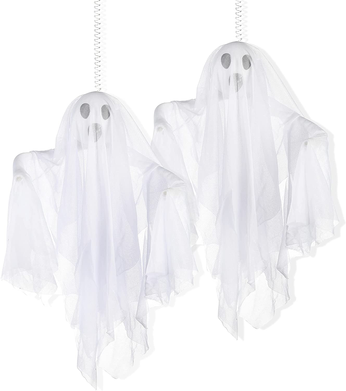Prextex Halloween Fabric Ghost - 2 Pcs Halloween Hanging Spooky Ghost ...