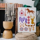 Southwestern Painting Stencil 8.3x11.7 inch Large Southwest Motif ...