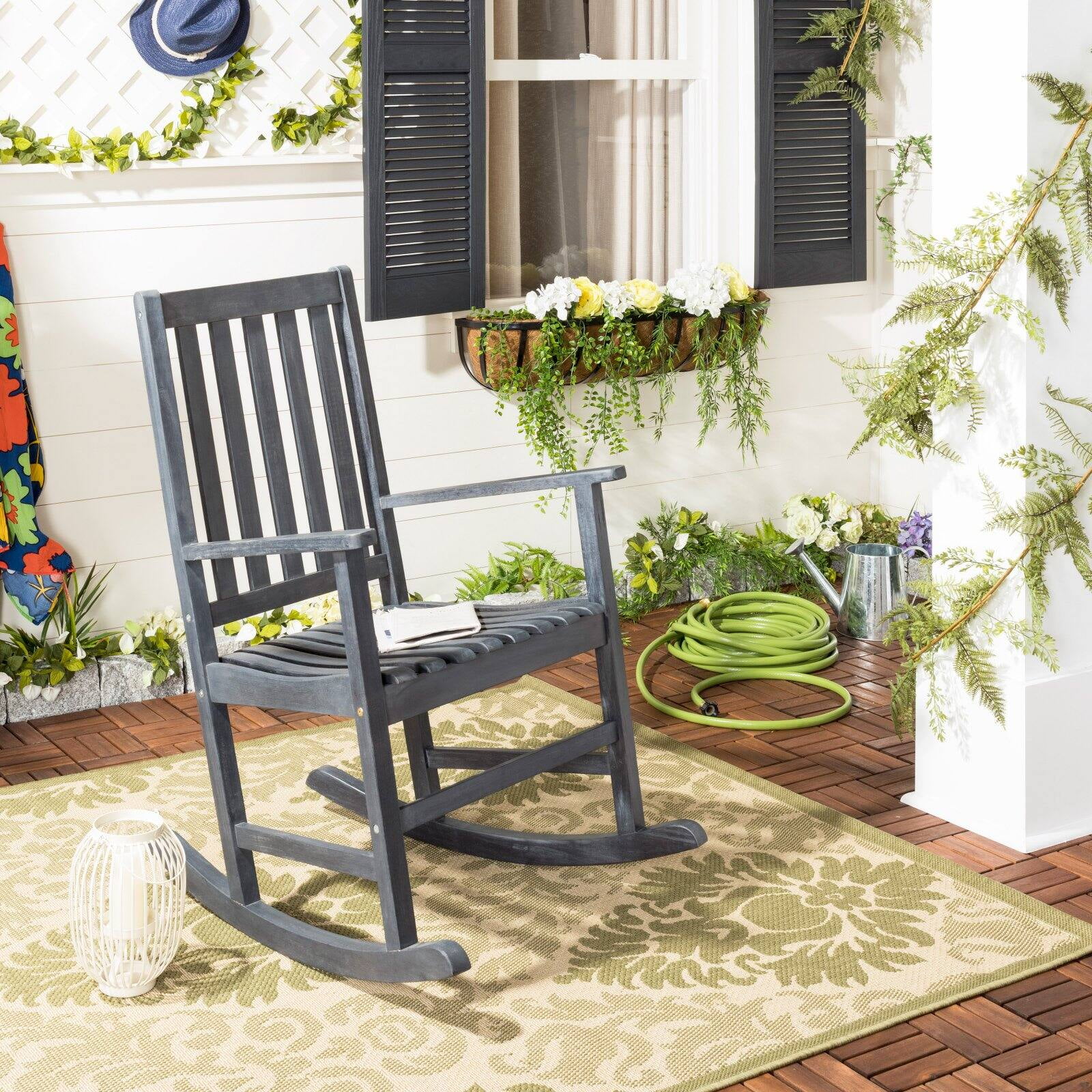 Safavieh Barstow Outdoor Traditional Rocking Chair - Walmart.com