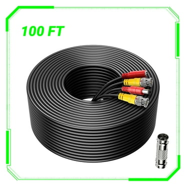 CableVantage 60ft Security Camera Cable Wire with BNC RCA Connectors ...