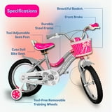 SUNLOVERR Pink Dreams Bicycle, 16 Inch Kids Bike with Training Wheels ...