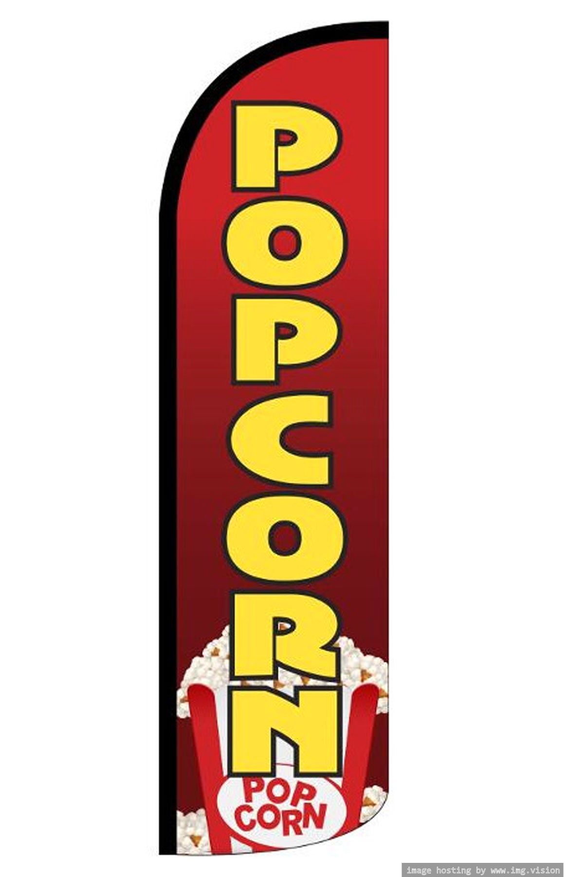 POP CORN Windless Flag (Hardware Not Included) |Advertisement /Business ...