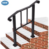 Free Shipping! VEVOR 3-Step Transitional Handrail Fits 1 or 3 Steps ...