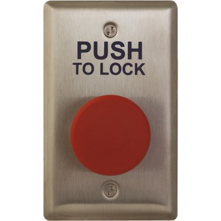 Camden 1 5/8" Mushroom Push Button with Stainless Steel Faceplate ...