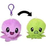 Reversible Mood Plushie - Set of 2 Octopus Animal Stuffed Toy, Happy ...
