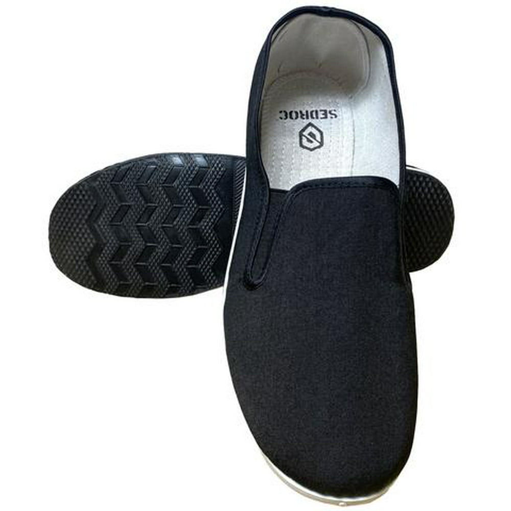 Sedroc - Sedroc Kung Fu Tai Chi Shoes Black Rubber Sole Slip on Canvas ...