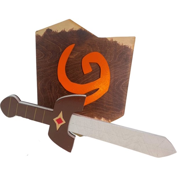 Petite Size Link Cosplay Set | Deku Shield & Kokiri Sword | Wooden Toy ...
