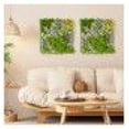 20x20" 3D Succulents Wall Panel - Artificial Hanging Plants for Indoor ...