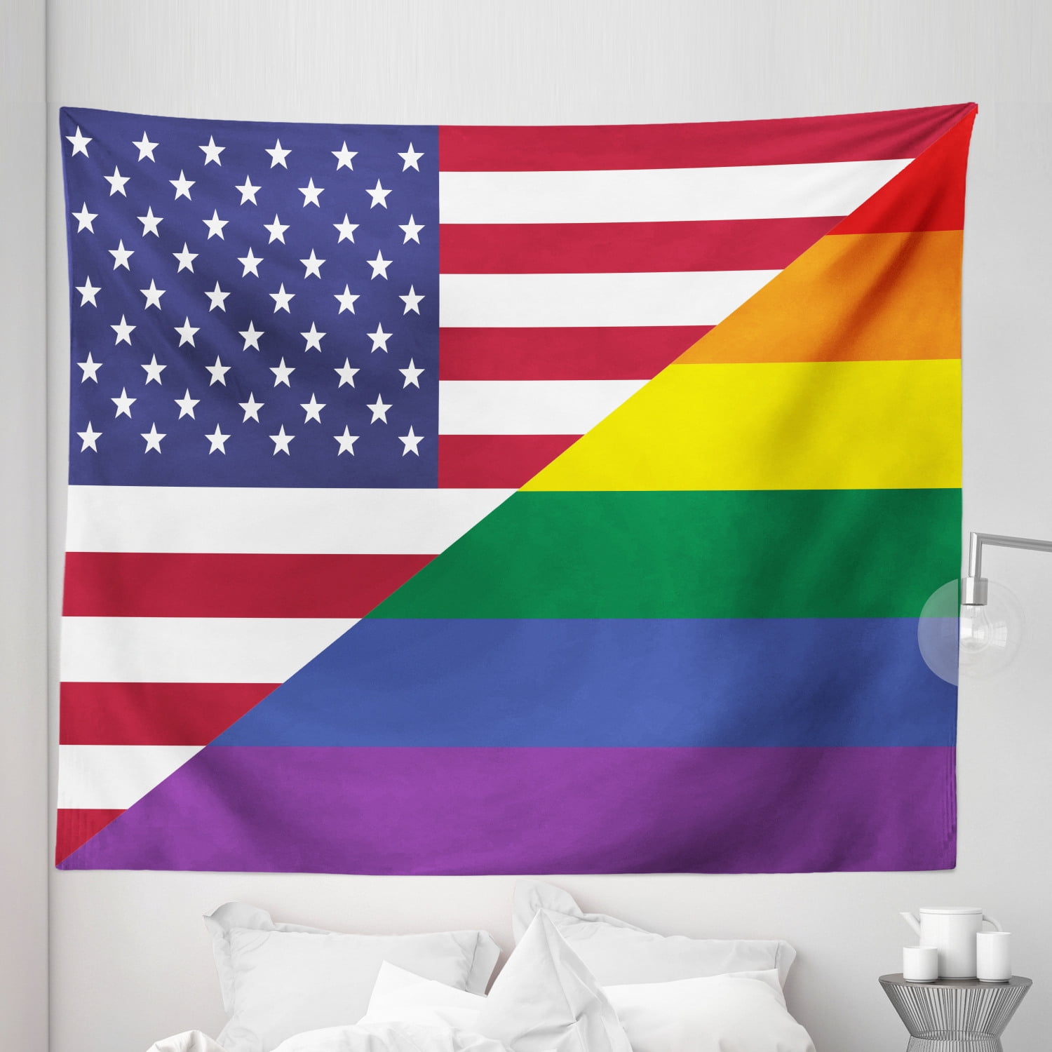 Pride Tapestry, Conceptual Flag with American Pride Colors Activism ...
