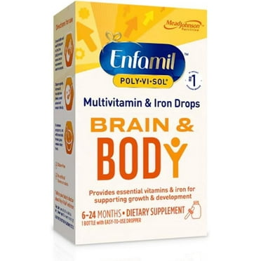 Enfamil Poly-Vi-Sol with Iron, Liquid Multivitamin Supplement for ...