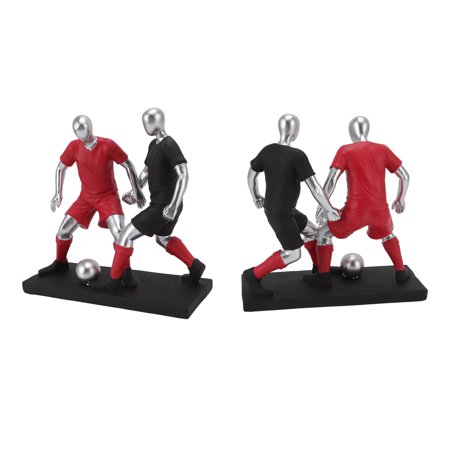 Football Statue Decor, Soccer Player Sculpture Resin Sports Style ...