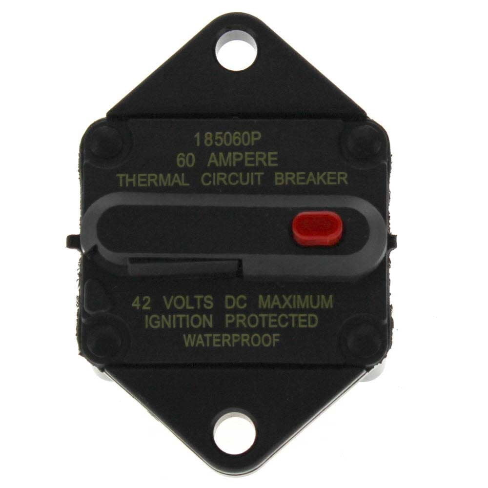 Bussman Boat Circuit Breaker 185060P | 60 Amp Panel Mount - Walmart.com