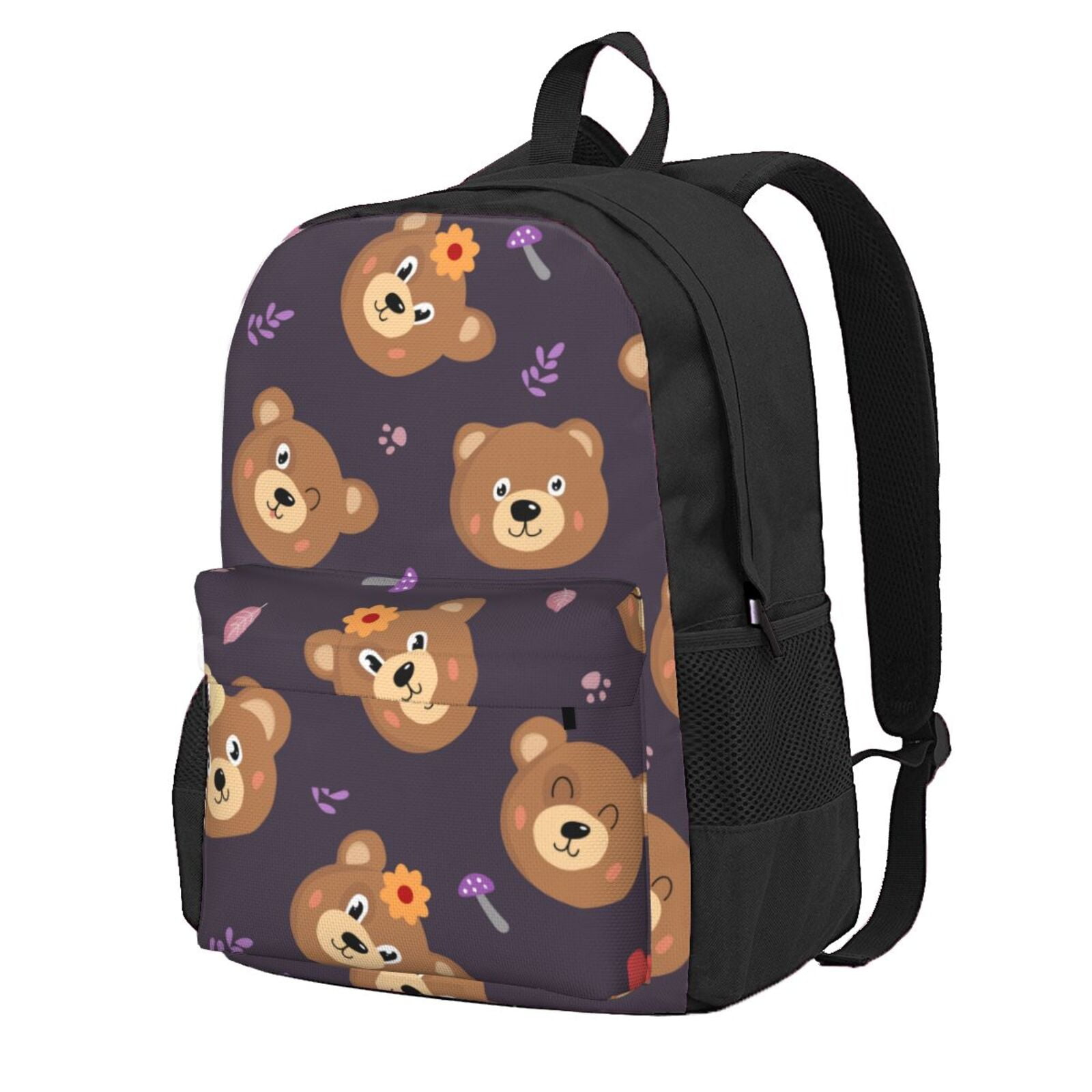 XMXY Cute Teddy Bear Backpack Laptop Bag for Women, School Bookbag ...