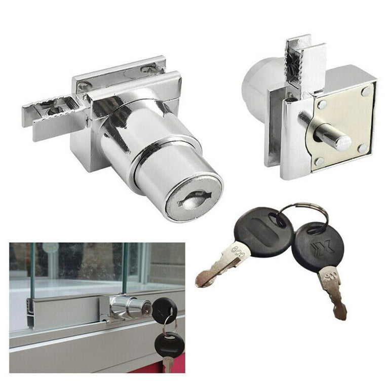 Terrarium Showcase Display Cabinet Sliding Glass Door Lock