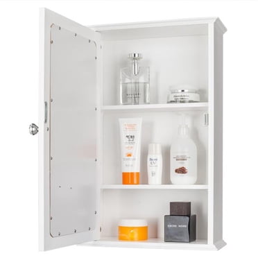Topcobe Wall Mounted Bath Cabinets, Wall Mount Storage Cabinet, Single ...