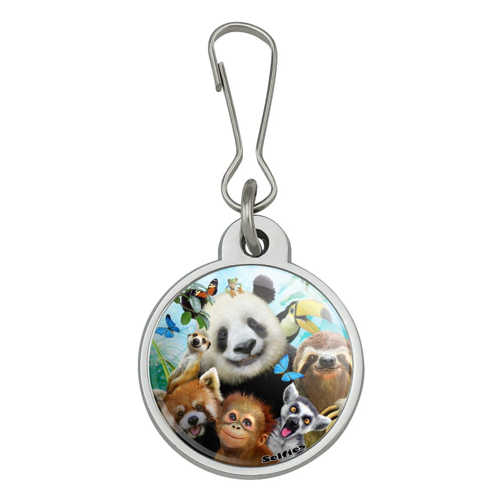 Zoo Animals Selfie Panda Bear Sloth Meercat Monkey Lemur Jacket Handbag ...