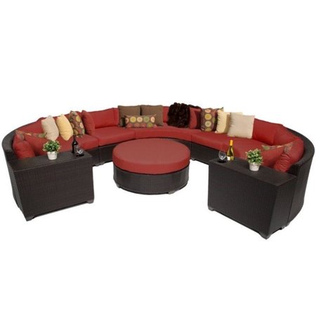 TKC Barbados 8 Piece Outdoor Wicker Sofa Set in Terracotta | Walmart Canada