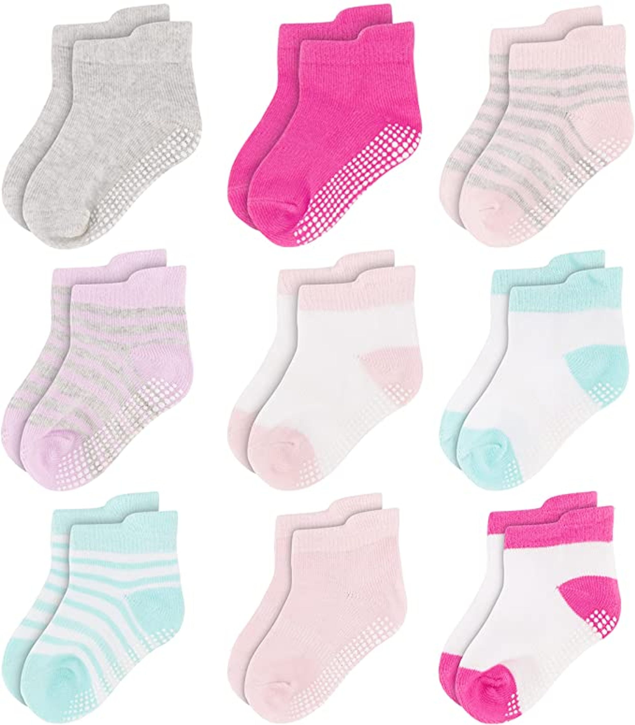 Rising Star Unisex Non Slip Low-Cut Grip Socks for Infants and Toddlers ...