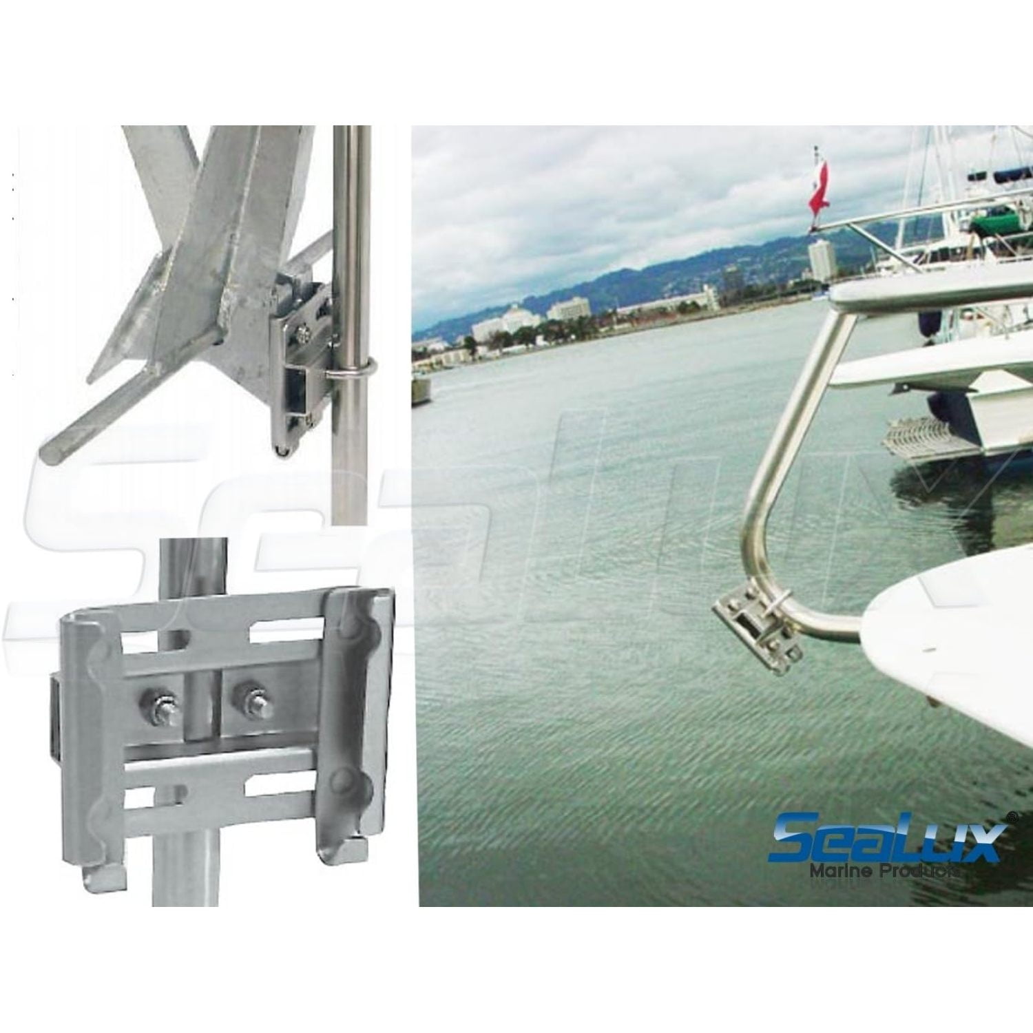 SeaLux Vertical Stanchion Rail Mount Anchor Bracket/Holder - Walmart.com