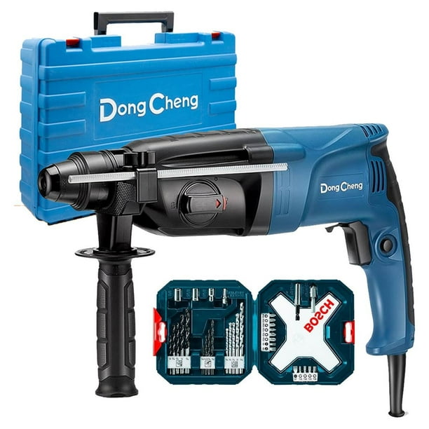 Rotomartillo Sds Plus 800 W Dc + Jgo de Brocas Bosch 34 pzs multicolor ...