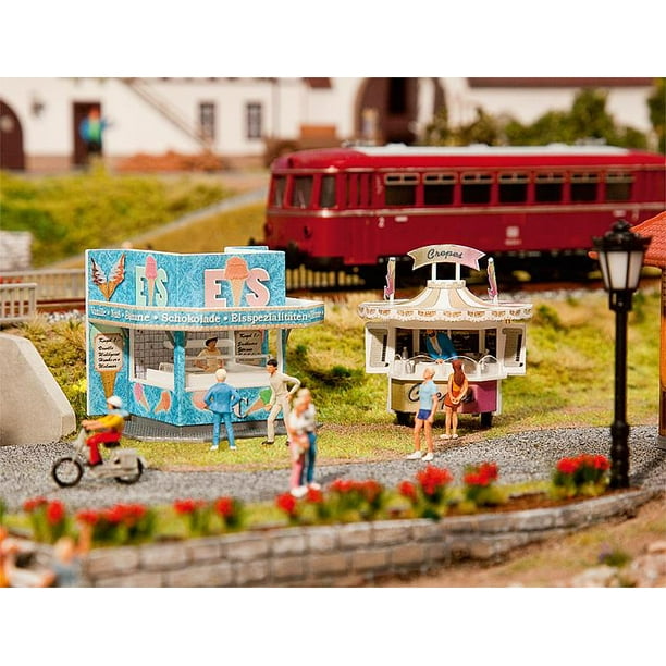 Faller HO Scale Building/Structure Kit Ice Cream & Pancake Carnival ...