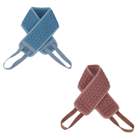 Body Exfoliator and Strap Scrub For Bath Shower Sponge Loofah For Skin ...