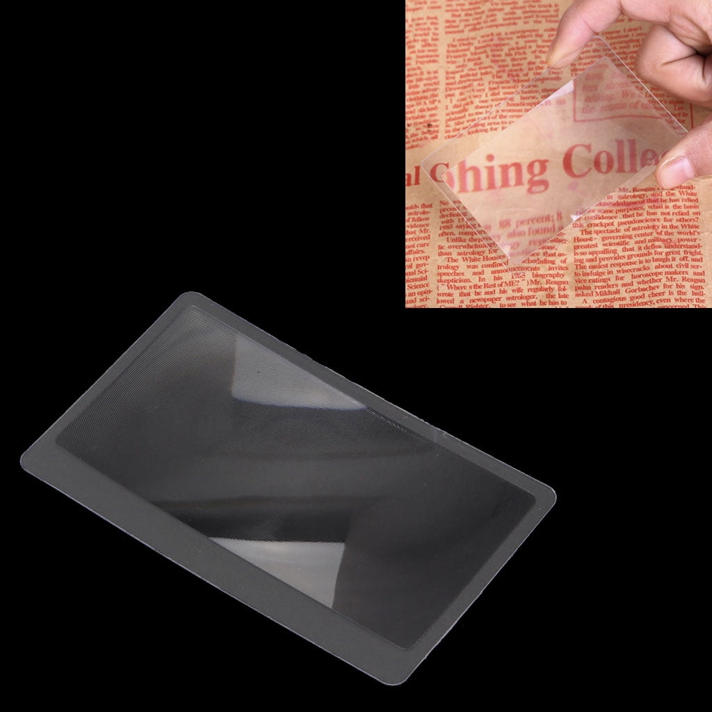 CANKER 50Pcs 3X Credit Card Magnifier Wallet Pocket Magnifying Fresnel ...