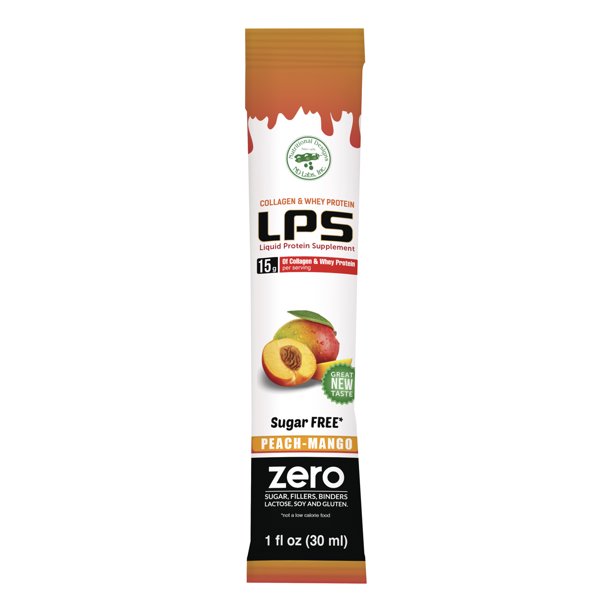 LPS Sugar Free Collagen & Whey Liquid Protein Supplement by Nutritional ...