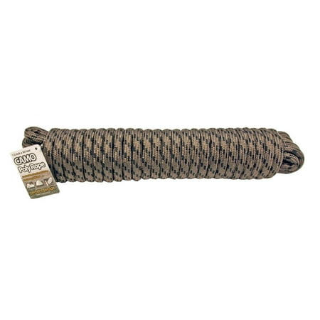 "TarrKenn 1/2"" x 50 Ft. Camo Braided Poly Rope" - Walmart.com