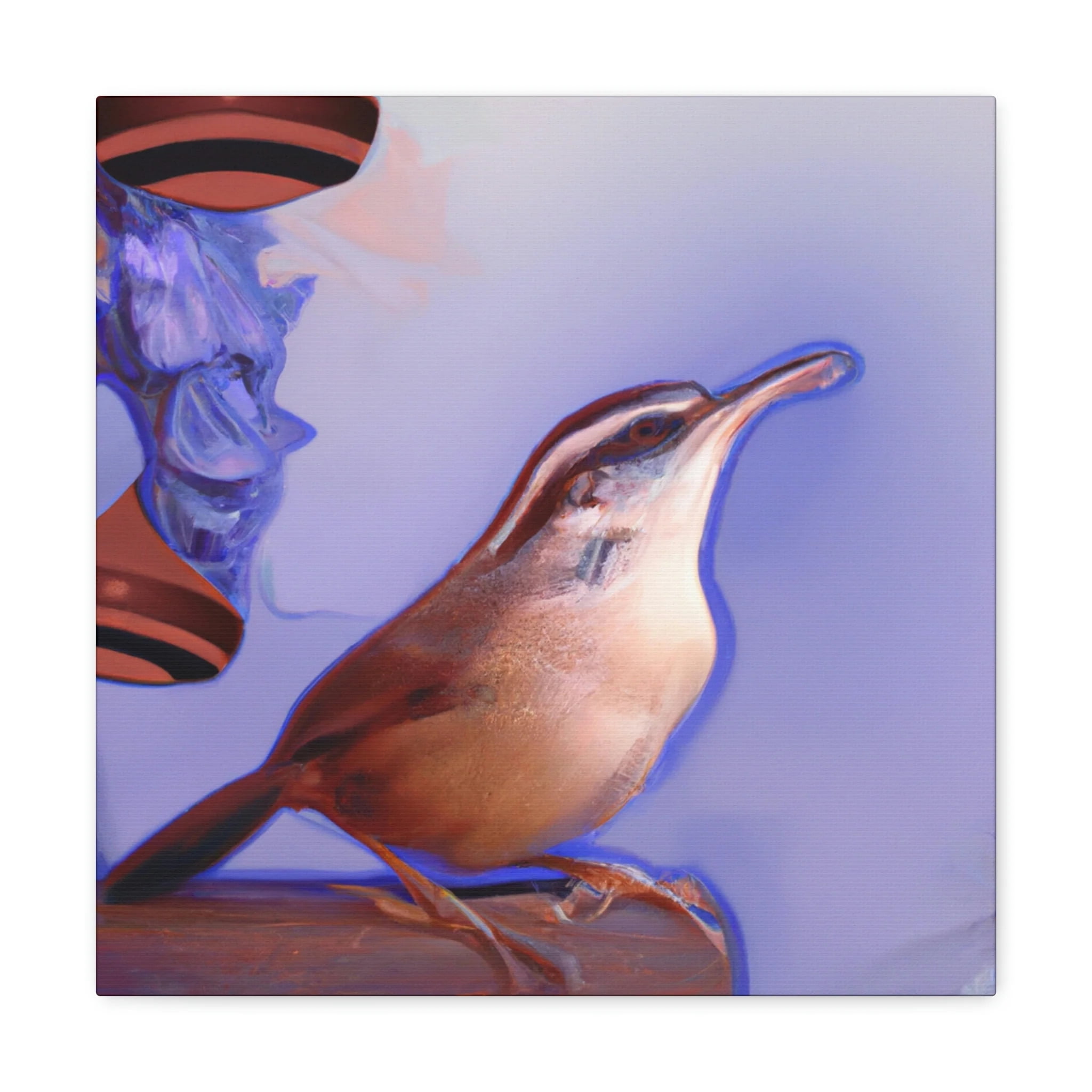 Carolina Wren Reflection - Canvas - Walmart.com
