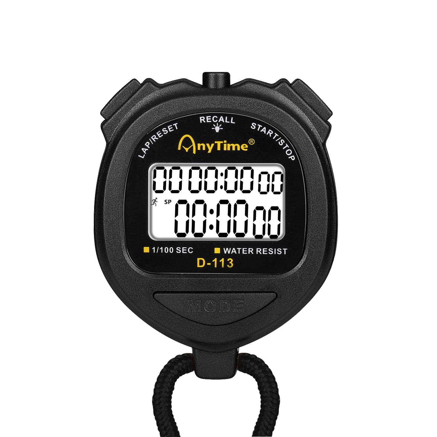 Digital Stopwatch Timer Clock Countdown Stop Watch Water Resist W