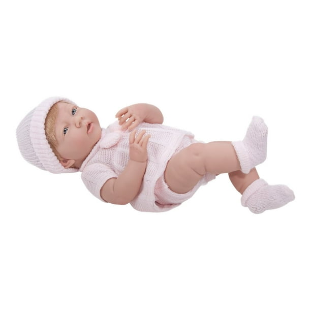 Jc Toys La Newborn Real Girl With Blonde Hair 15 In Pink