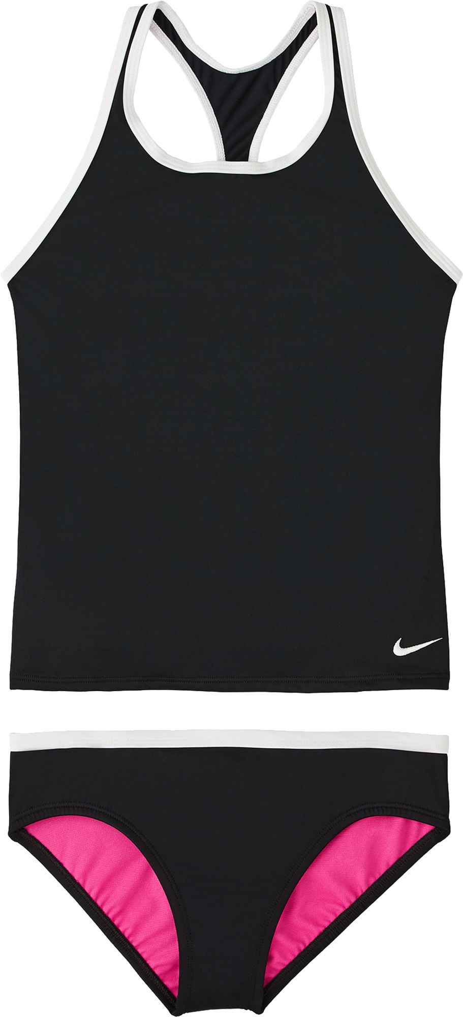 Nike Girls' Solid Racerback Tankini Set - Walmart.com