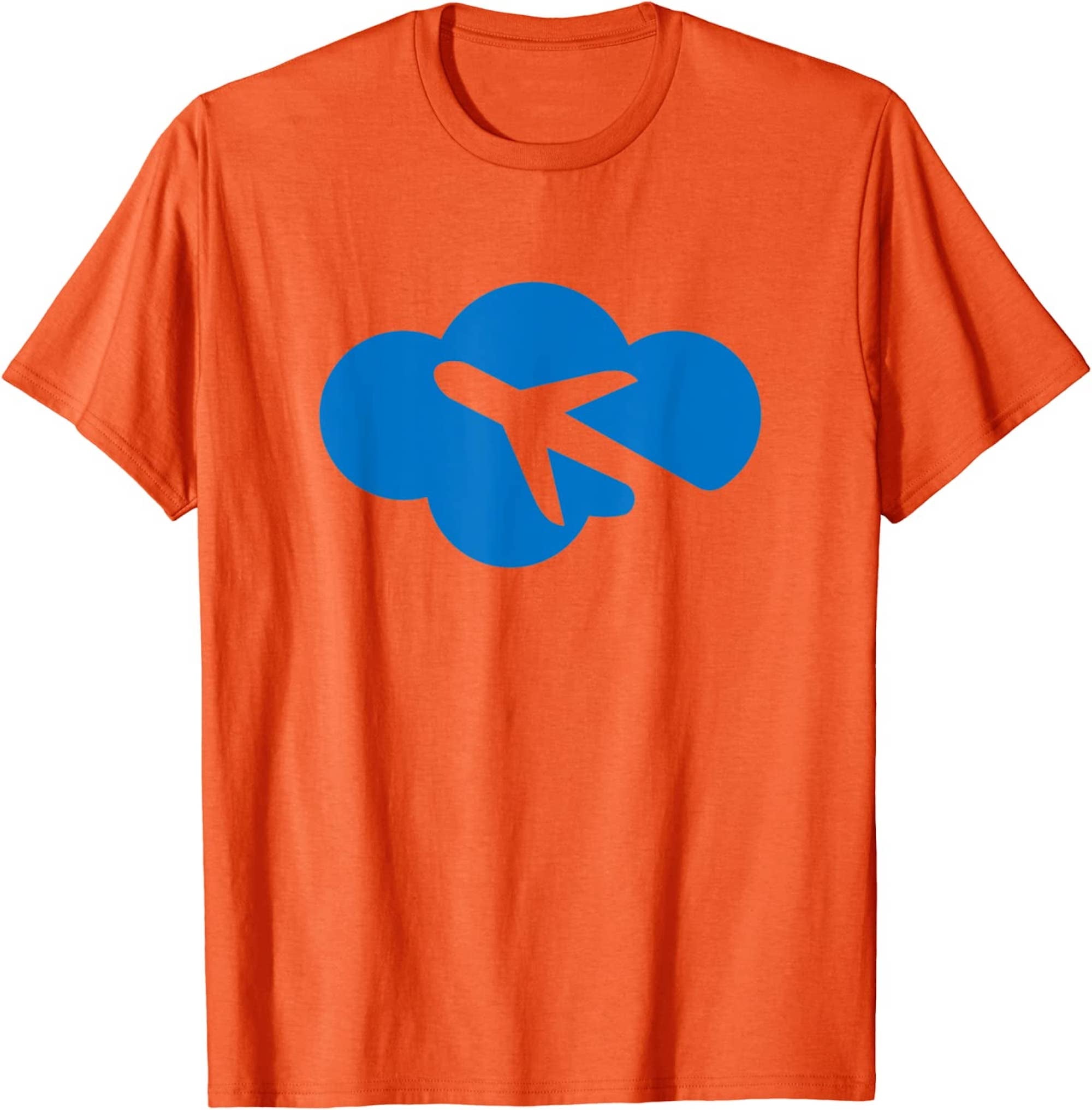 Flying Plane Airplane Aircraft Airliner Jet Blue Cloud T-Shirt ...
