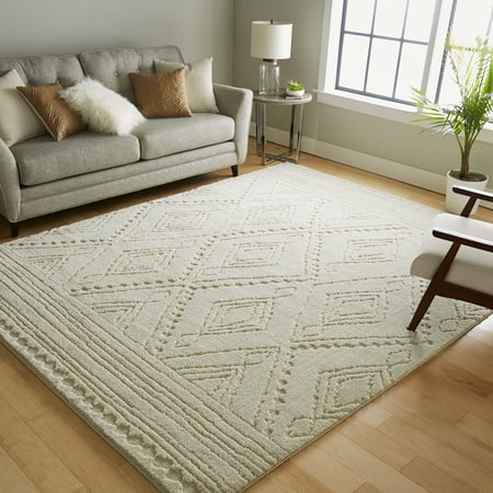 Mohawk Home Nomad Vado Boho Area Rug, Linen, 8' x 10' - Walmart.com