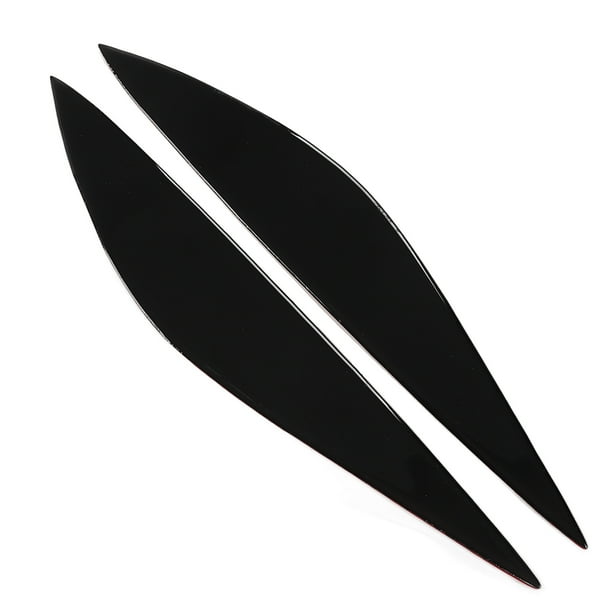 Headlight Eyelid Trim,Front Headlight Eyebrow Glossy Headlamp Eyebrows ...