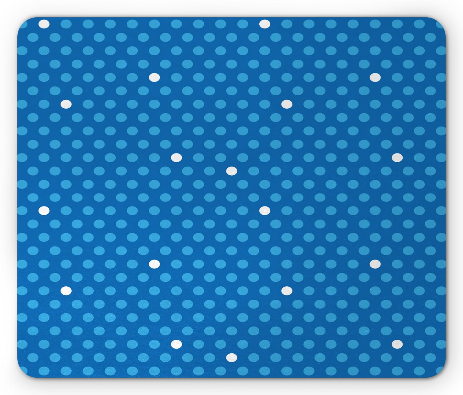 Blue Mouse Pad, Bold Polka Dots in Blue and White Colors Fun Retro ...