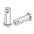 Single Hole Clevis Pins - 10mm x 25mm Flat Head 304 Stainless Steel ...