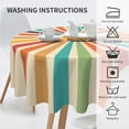 Colorful Boho Tablecloth 70x70 Inch Round Rustic Cream Vintage Sun ...