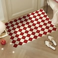 capino Plaid Checkered Rug - Door Mat Outdoor, Washable Front Door Rug ...