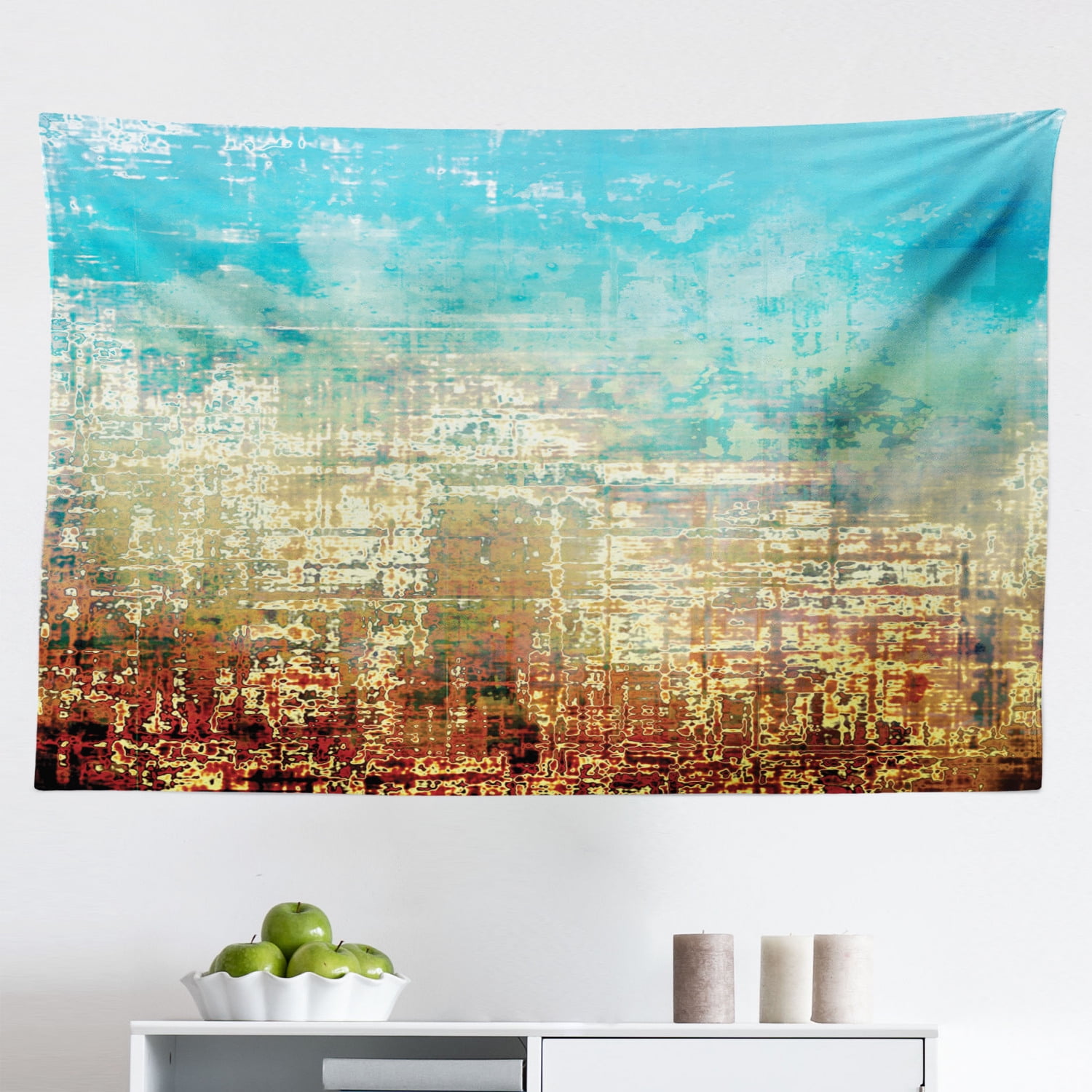 Lonely Tree Tapestry, Woodland Element Barren Tree Design on Bokeh ...