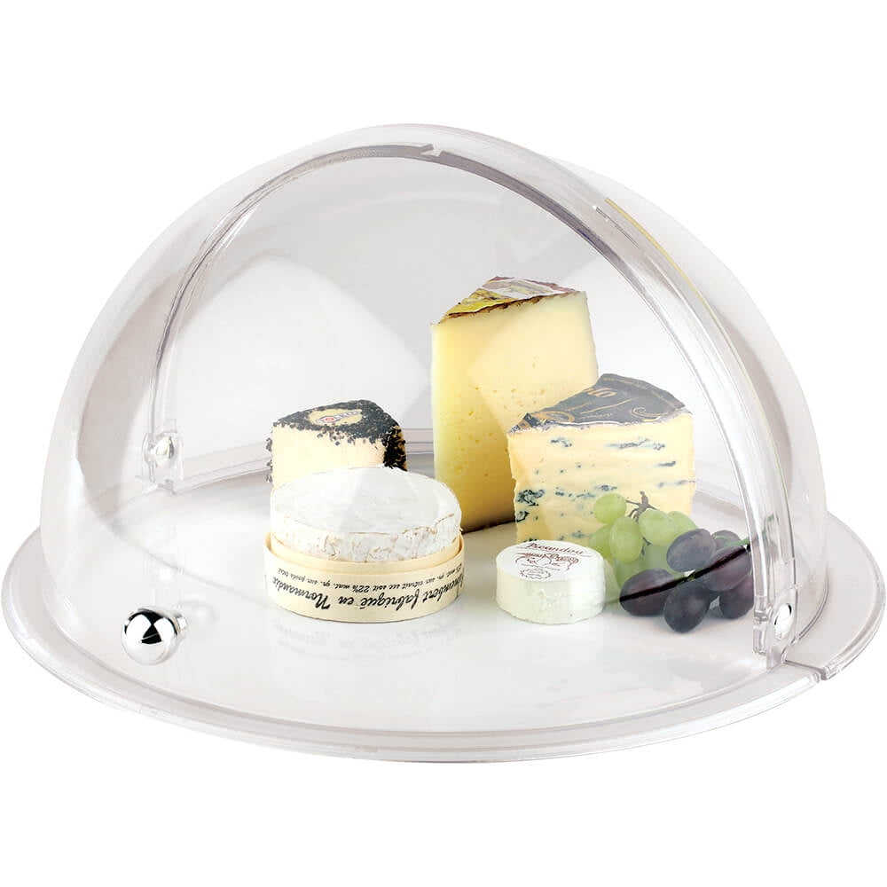 APS Acrylic Hinged Dome Cover for Round Platters, 15", Clear, 41447-38 ...